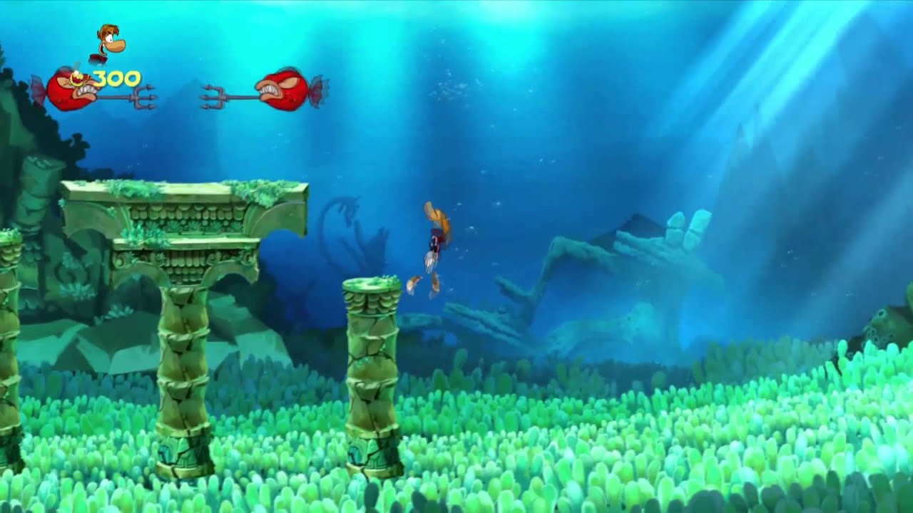 Rayman Origins 100% [25] Sea of Serendipity - Freaking Flipper (HD ...