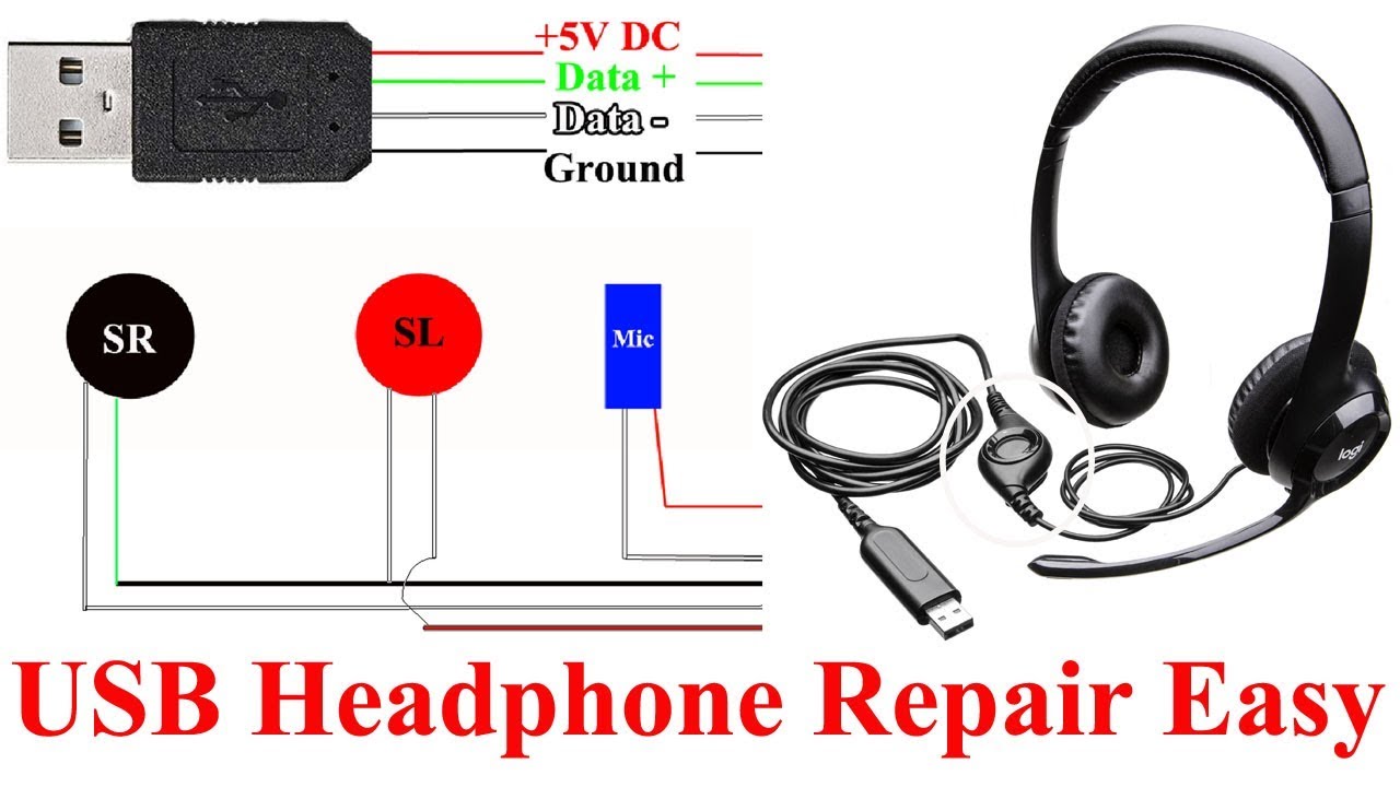 How To Repair USB Headphones USB Headphone Circuit Understand Easy