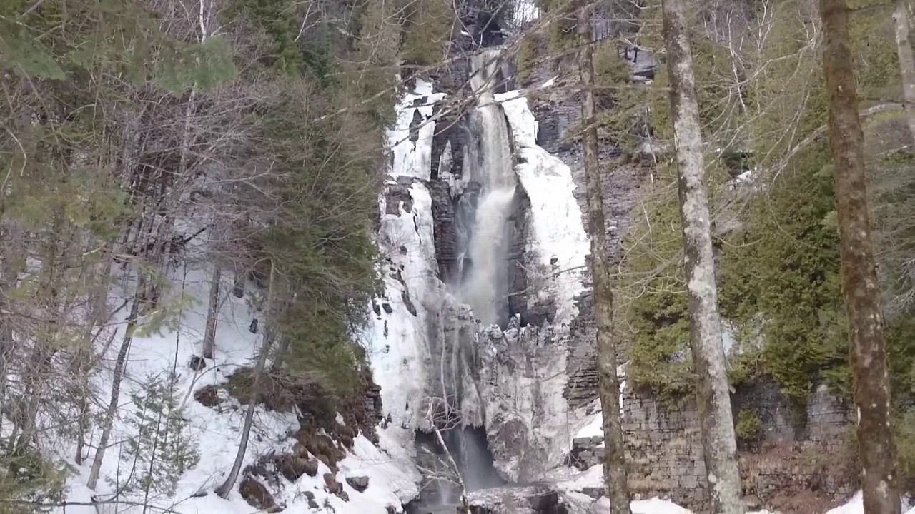Winter Waterfalls of Quebec - YouTube