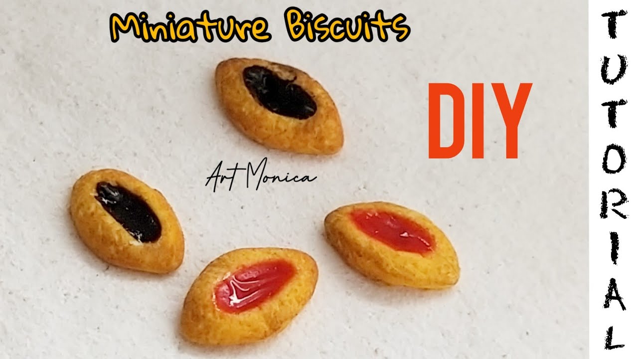 How to make Miniature Chocolate & Strawberry Biscuits TUTORIAL ...
