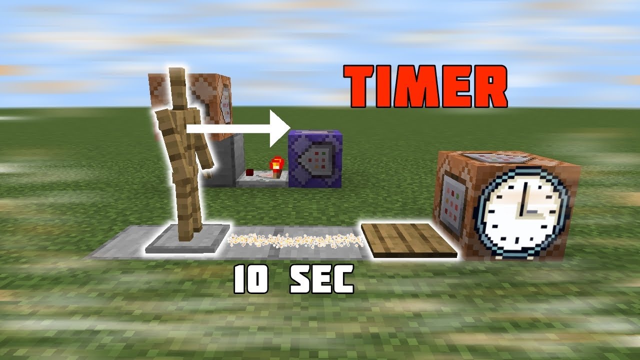 WORKING TIMER in Minecraft Bedrock - YouTube