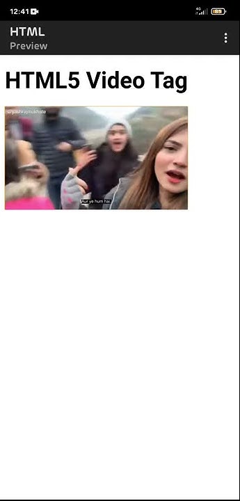 HTML5 VIDEO TAG | HTML5 TUTORIAL FOR BEGINNERS IN HINDI - YouTube