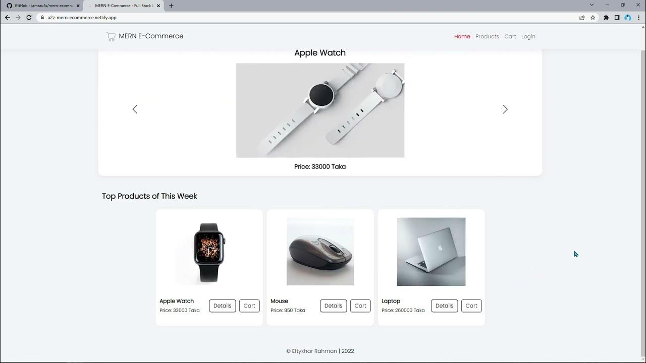 🔴E-Commerce Full Stack MERN Project | React JS Node JS Part 1 | Project ...