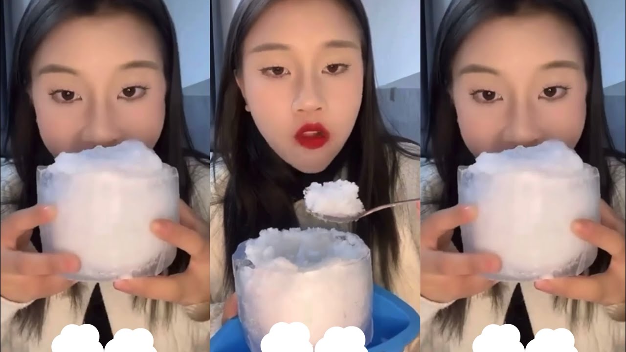 SOLO LZM | HARD CLEAR ICE | BOTTLE COTTON ICE | FRESH ICE CUBES | FREEZER FROST ICE EATING ASMR ...