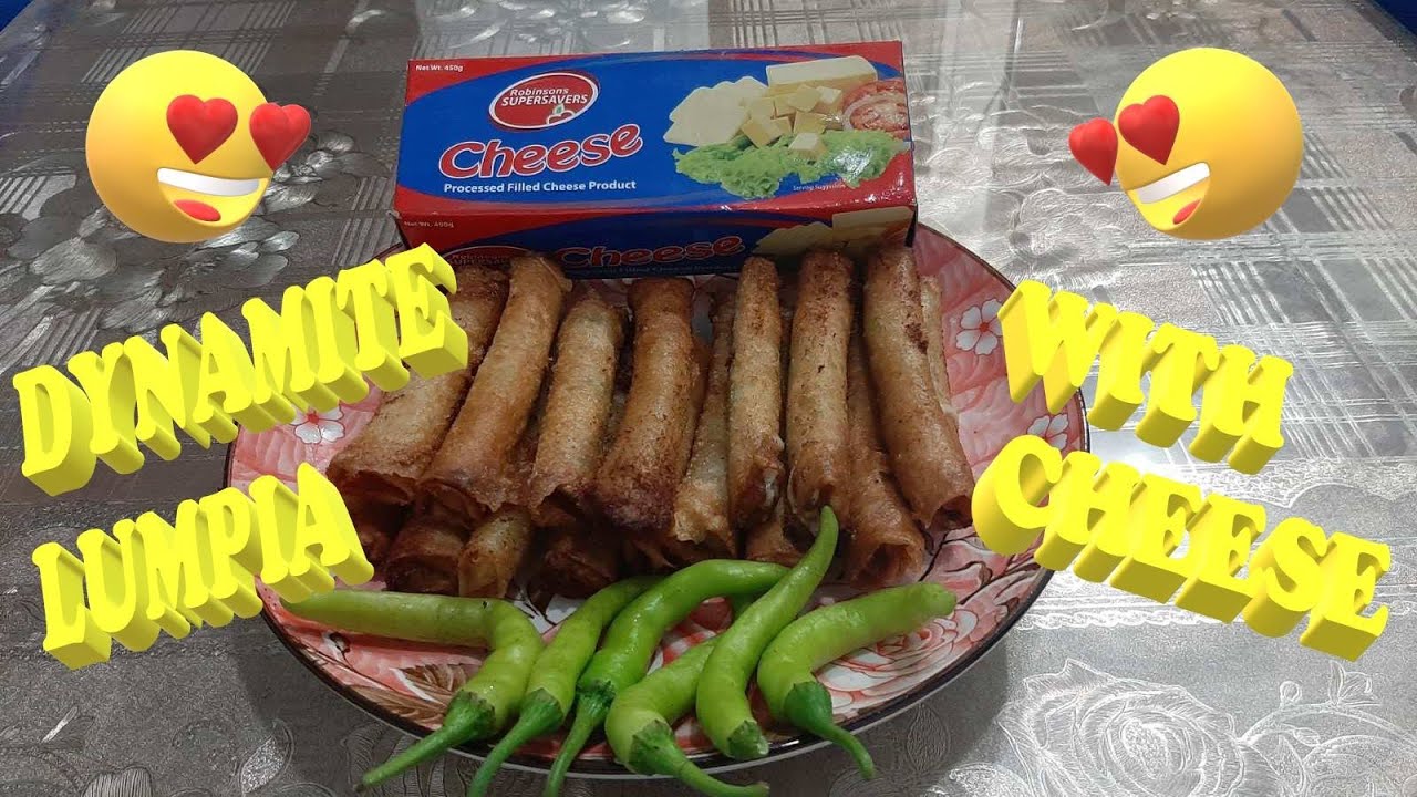 DYNAMITE LUMPIA with CHEESE - YouTube