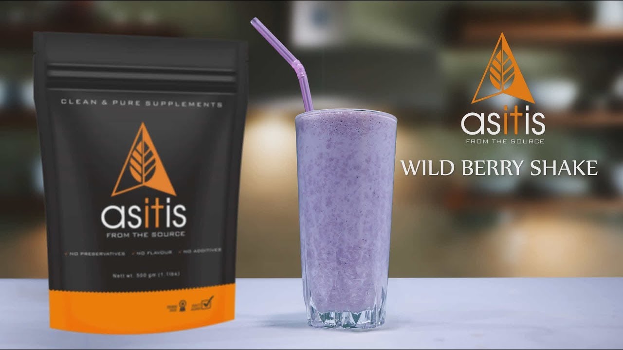 How to make Wild Berry Shake using AS-IT-IS Whey Protein - YouTube