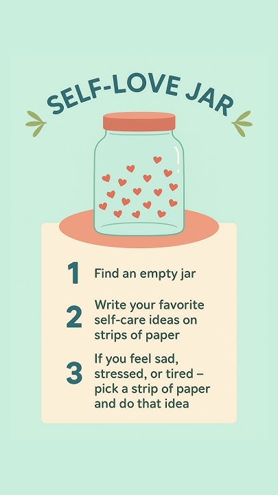 Feeling Down? Make a Self-Love Jar #shorts #selflove #selfcare # ...