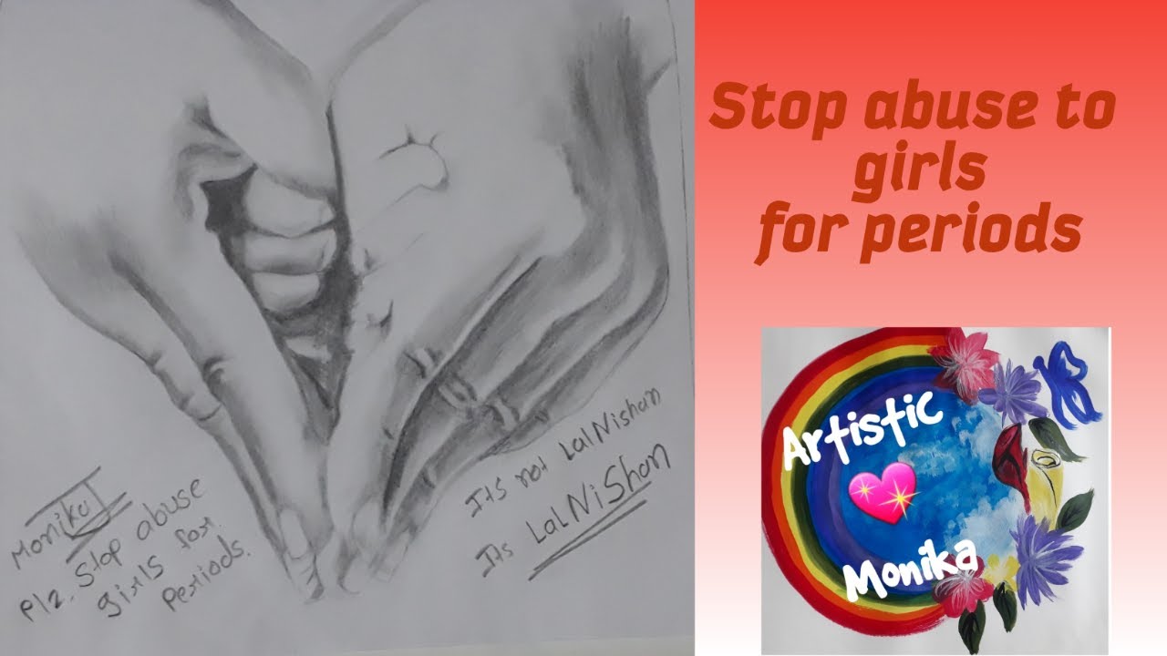 Stop abuse girls for Period | Art with Message | Message Drawing of ...