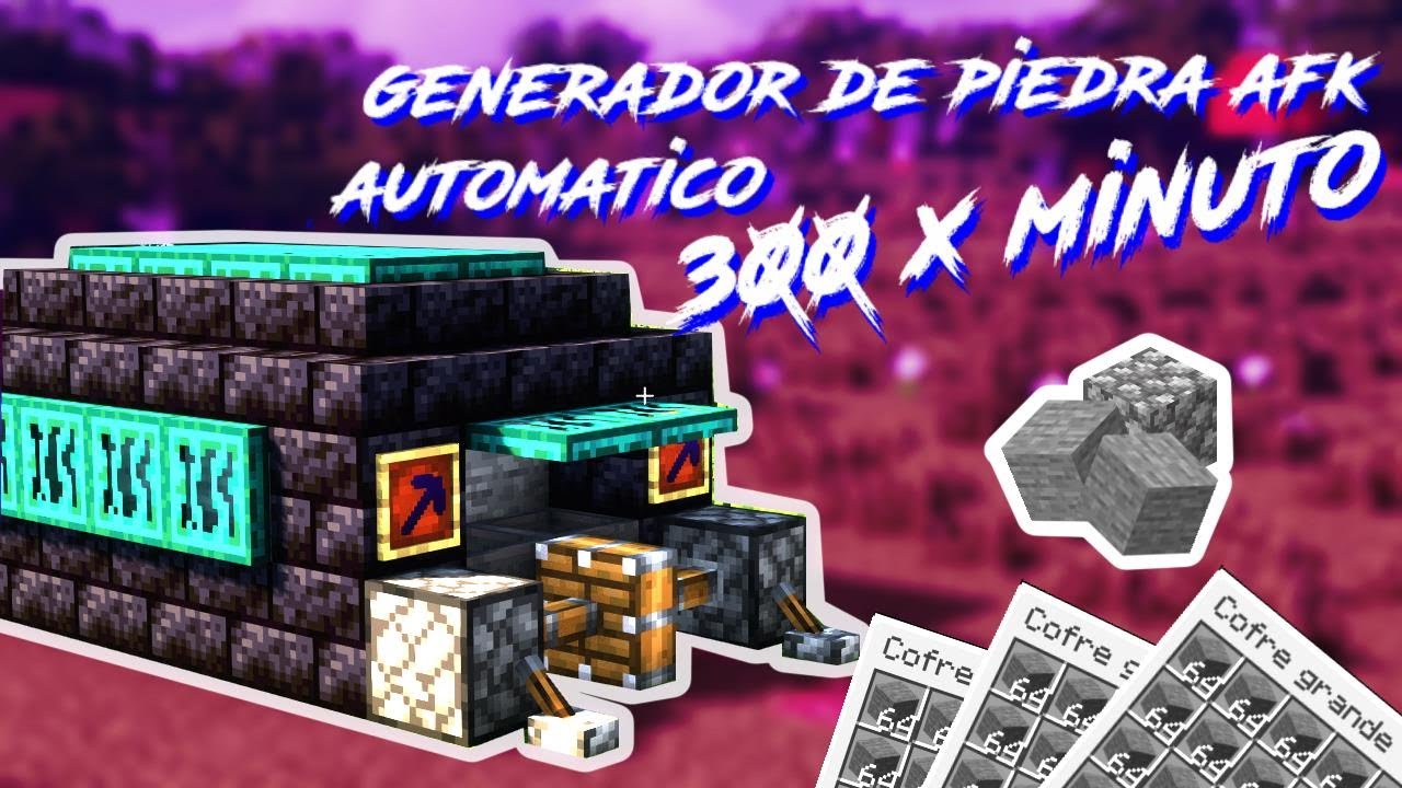 🔰 GENERADOR De piedra Automático 1.16 (AFK) | generador de cobblestone ...