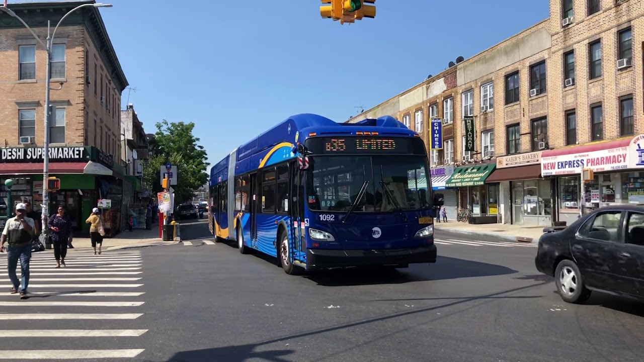 2018 New Flyer XN60 #1092 on the B35 Limited at Church Avenue and ...