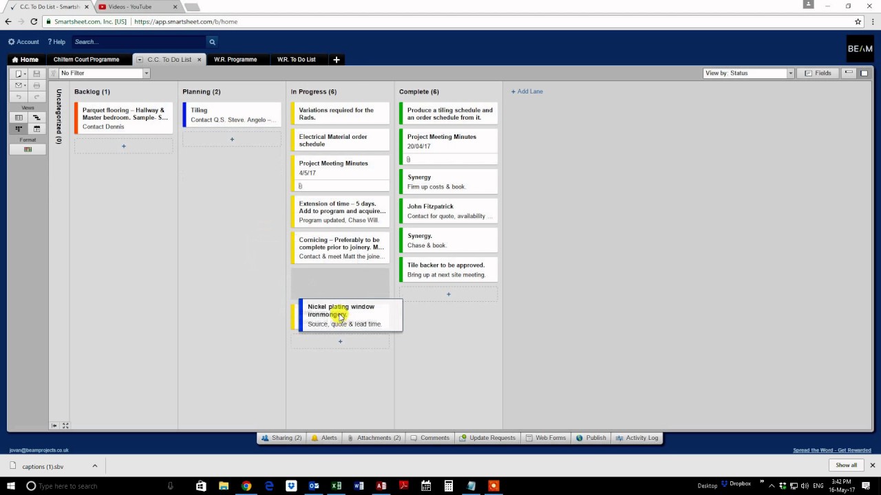 Smartsheet - To-Do List - YouTube
