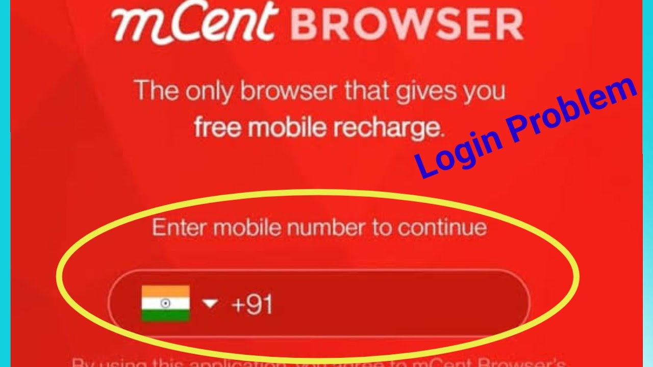 mCent Browser Fix Login Problem || Account Not Open Problem - YouTube