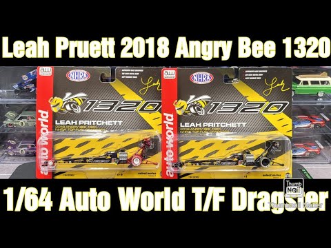Auto World Leah Pruett 2018 Angry Bee 1320 1/64 NHRA Top Fuel Dragster ...