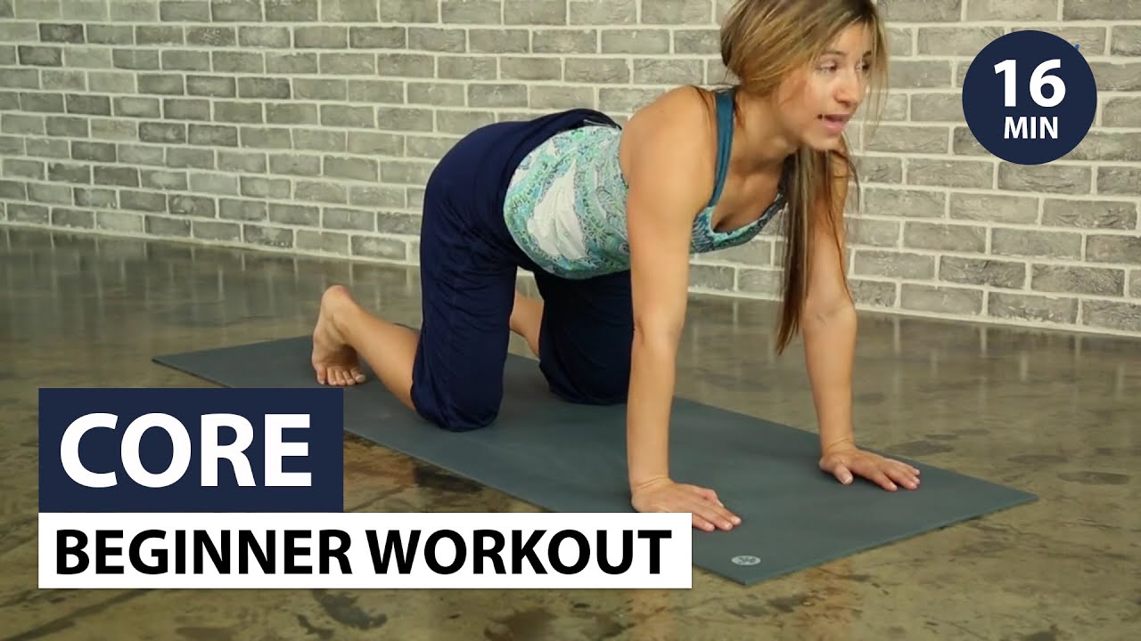 CORE BEGINNER WORKOUT - YouTube