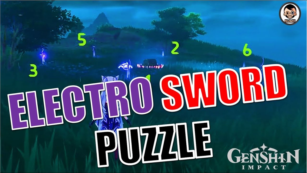 [Easy Guide] "Touch The Sword Hilt" Electro Sword PUZZLE | Genshin ...