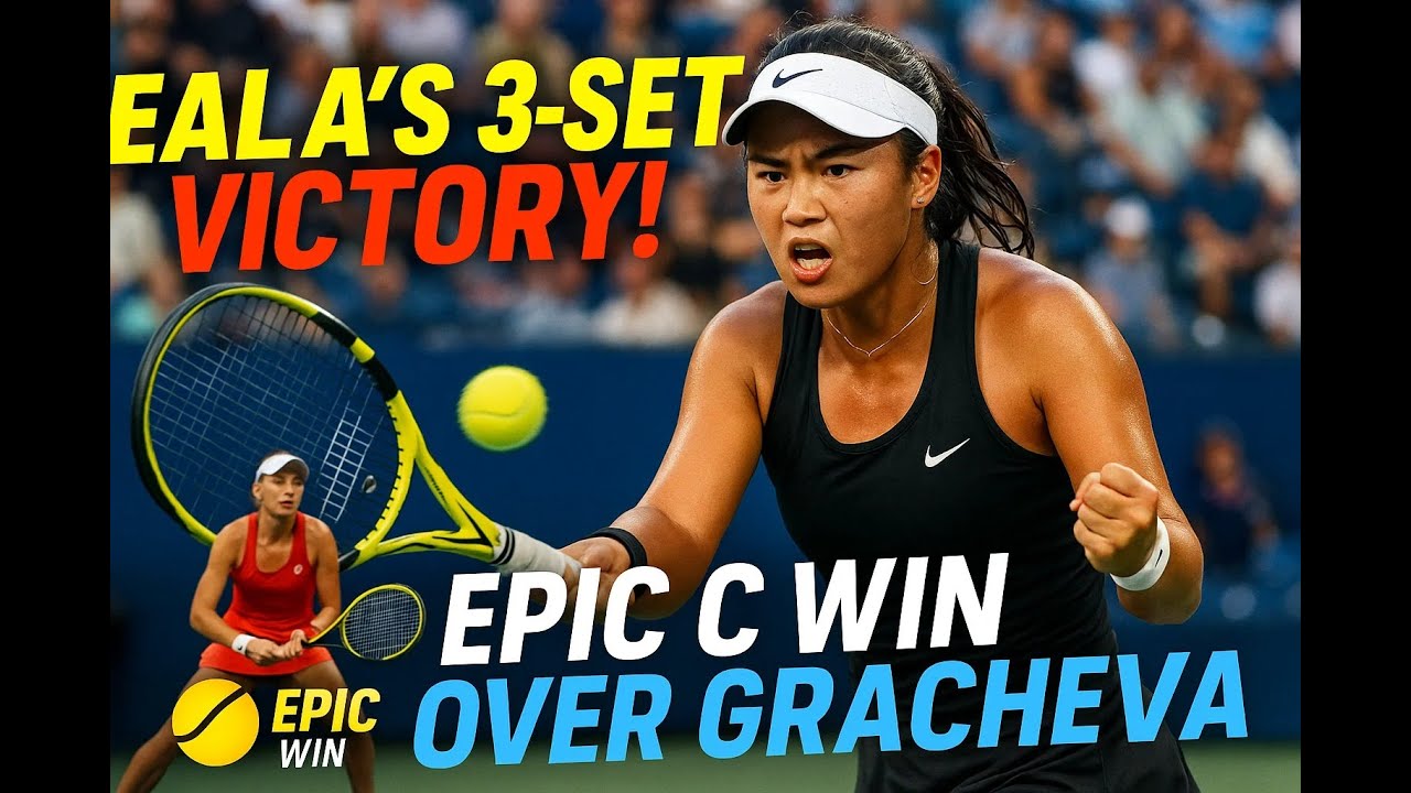 Alex Eala Wins 3-Set Battle Against Gracheva | Tennis Match Highlights - YouTube