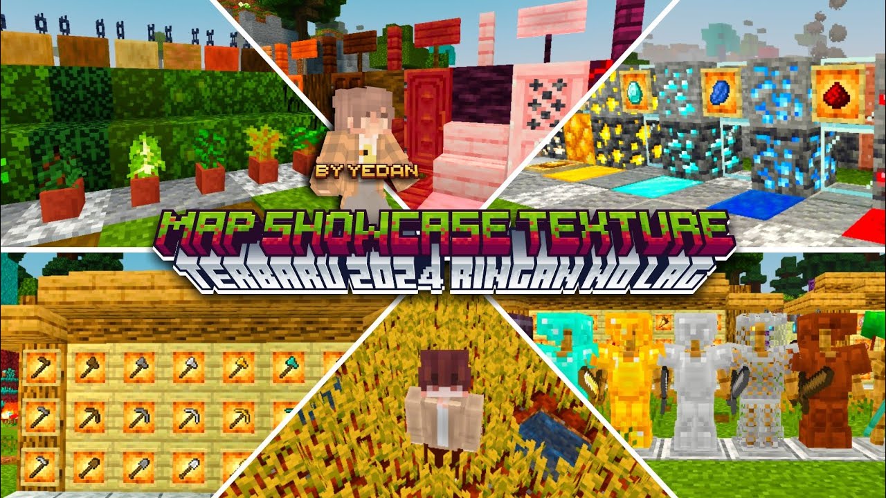 Map Showcase TEXTURE PACK Terbaru 2024 1.20 - 1.21 Lancar Jaya || BY ...