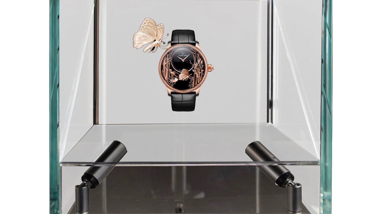 Jaquet-Droz Loving Butterfly automaton amazes Baselworld! - YouTube