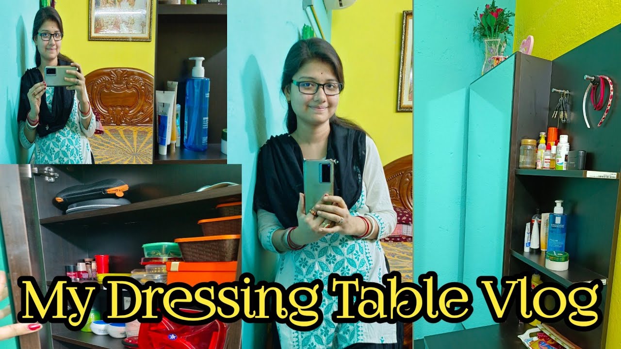 My Dressing Table Tour|| Dressing Table Organization 2023|| Ante Lonte ...