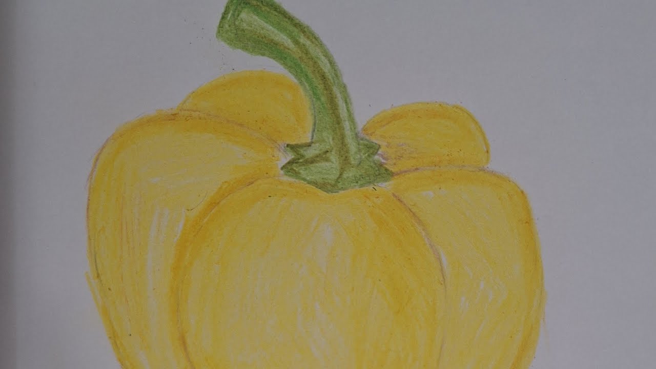 How to draw a bell pepper |easy and simple drawing #bellpeppers #how # ...