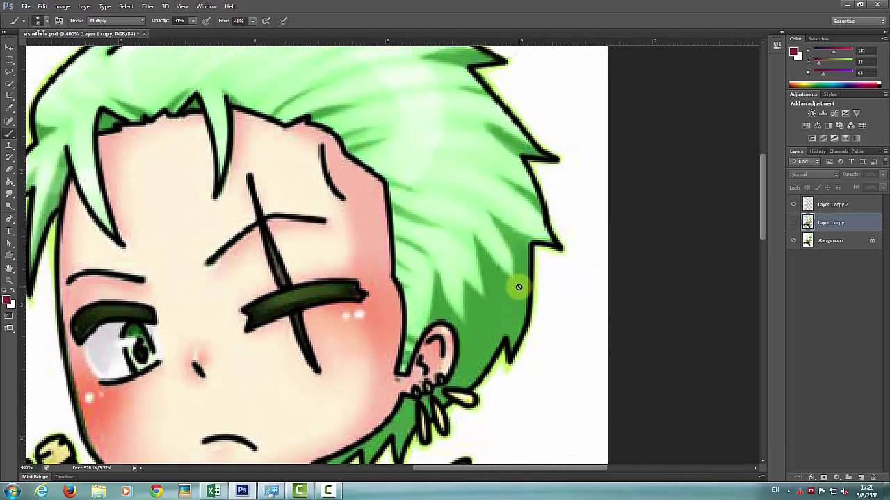 Cartoon Painting Tutorial Photoshop - YouTube