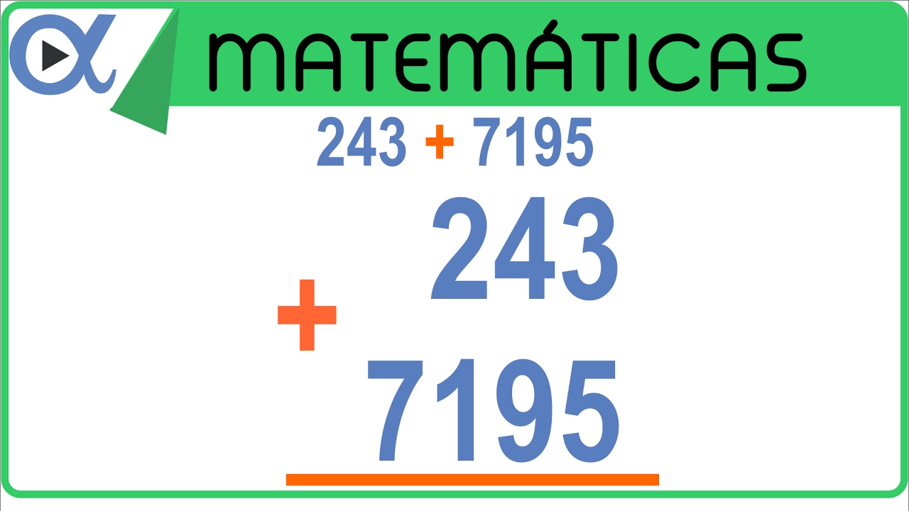 Suma ejemplo 2 de 3 | Aritmética - Vitual - YouTube