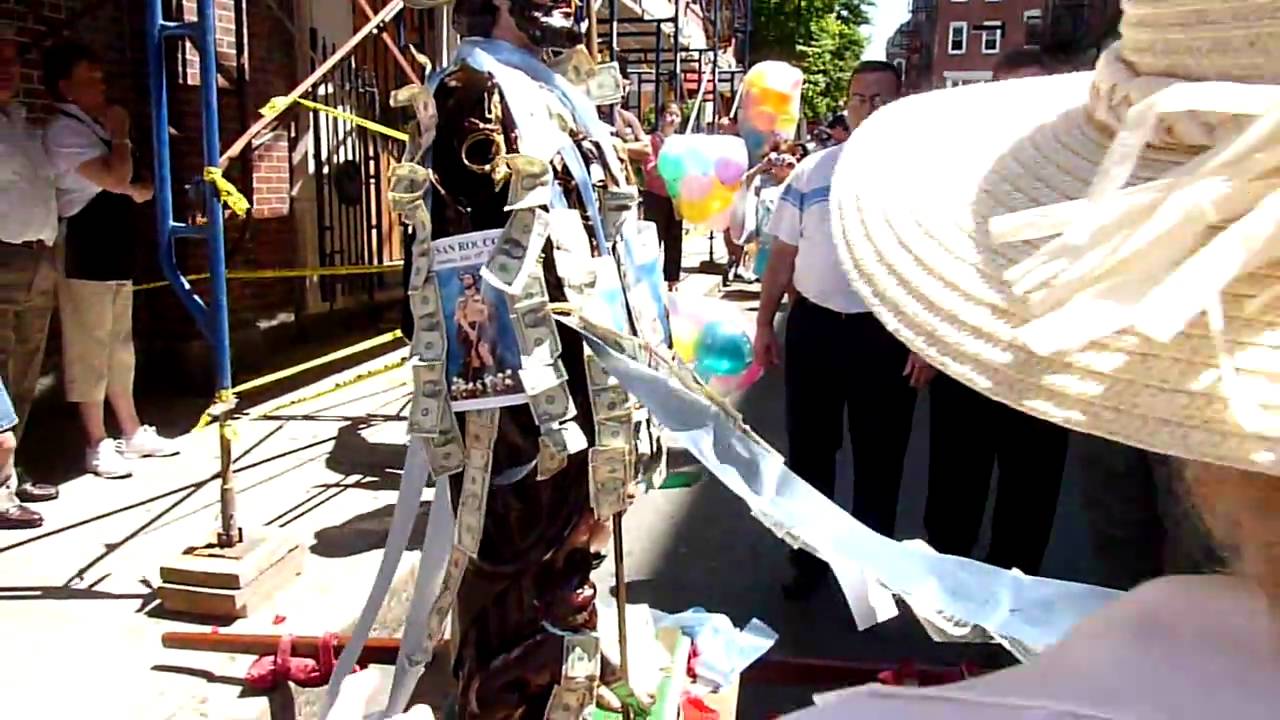 Processione San Rocco in Little Italy, North End, Boston. July 19, 2009 ...