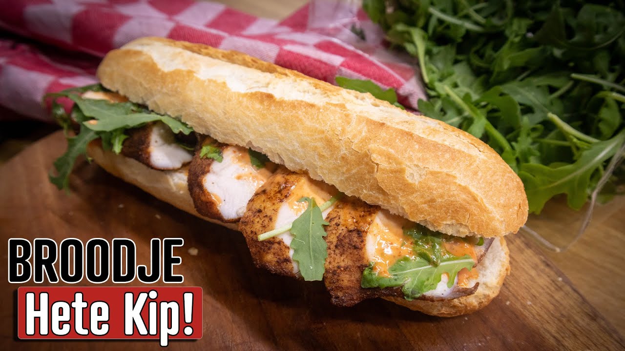 Broodje Hete kip - Een verschrikkelijk lekker Jerk-style broodje! - YouTube
