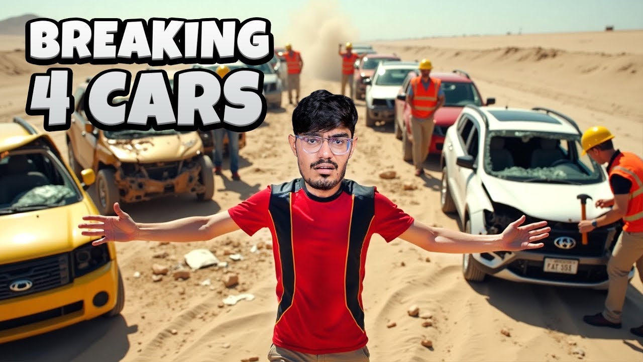 Breaking 4 Cars in 7 Minutes Challenge गाडी तोड़ो लाखो रुपये जीतो ...