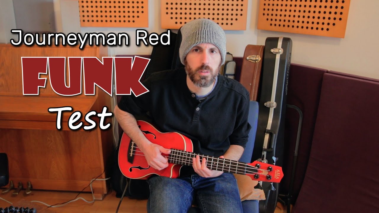 Kala Journeyman Red Bass Ukulele - Funk Demo and Review (no talking ...