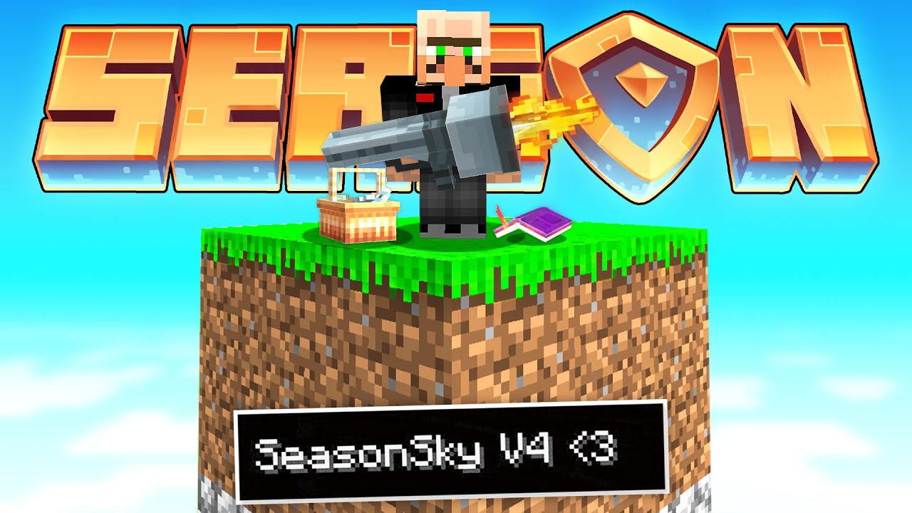 Ce serveur MINECRAFT est INCROYABLE | Season Sky V4 - YouTube