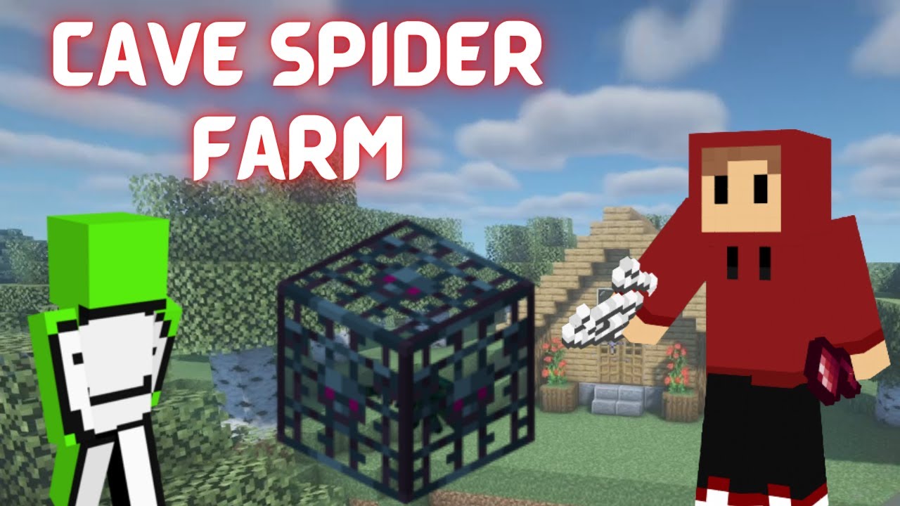 How To Build The Dream SMP Cave Spider Farm - YouTube
