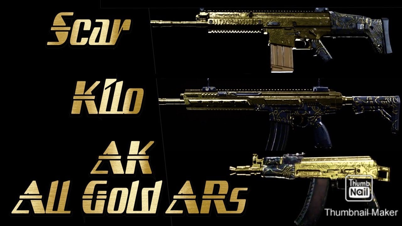 ALL Gold Assault Rifles In Modern Warfare - YouTube