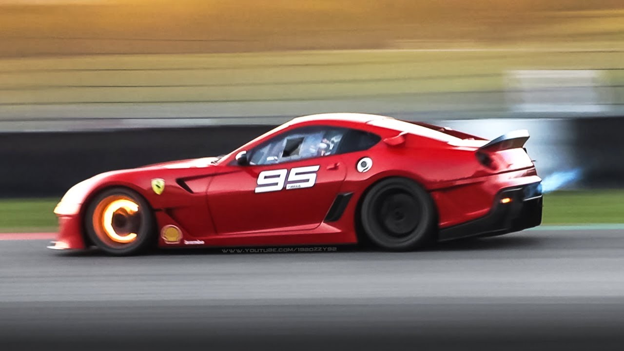 Ferrari XX Cars in action at Sunset: 599XX, FXX, & FXX K Evo Red Hot ...