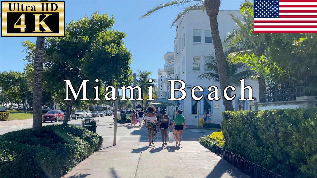 🇺🇸Miami Beach Walk - Ocean Drive - 【4K 60fps】 - YouTube