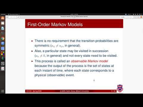 Pattern Recognition-8: Hidden Markov Models (HMM) - YouTube