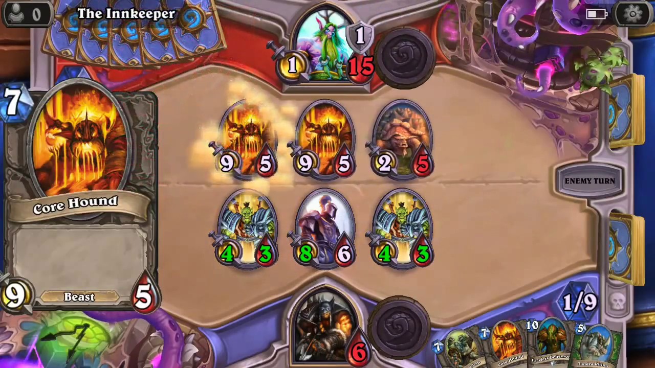 Hearthstone Game Via Mobile Phone. - YouTube