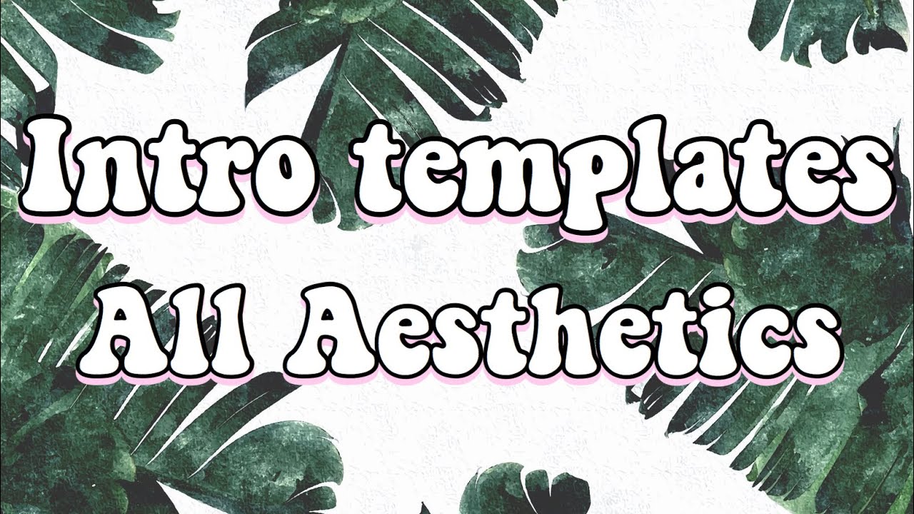 FREE INTRO TEMPLATES → Tumblr → Pastel - YouTube