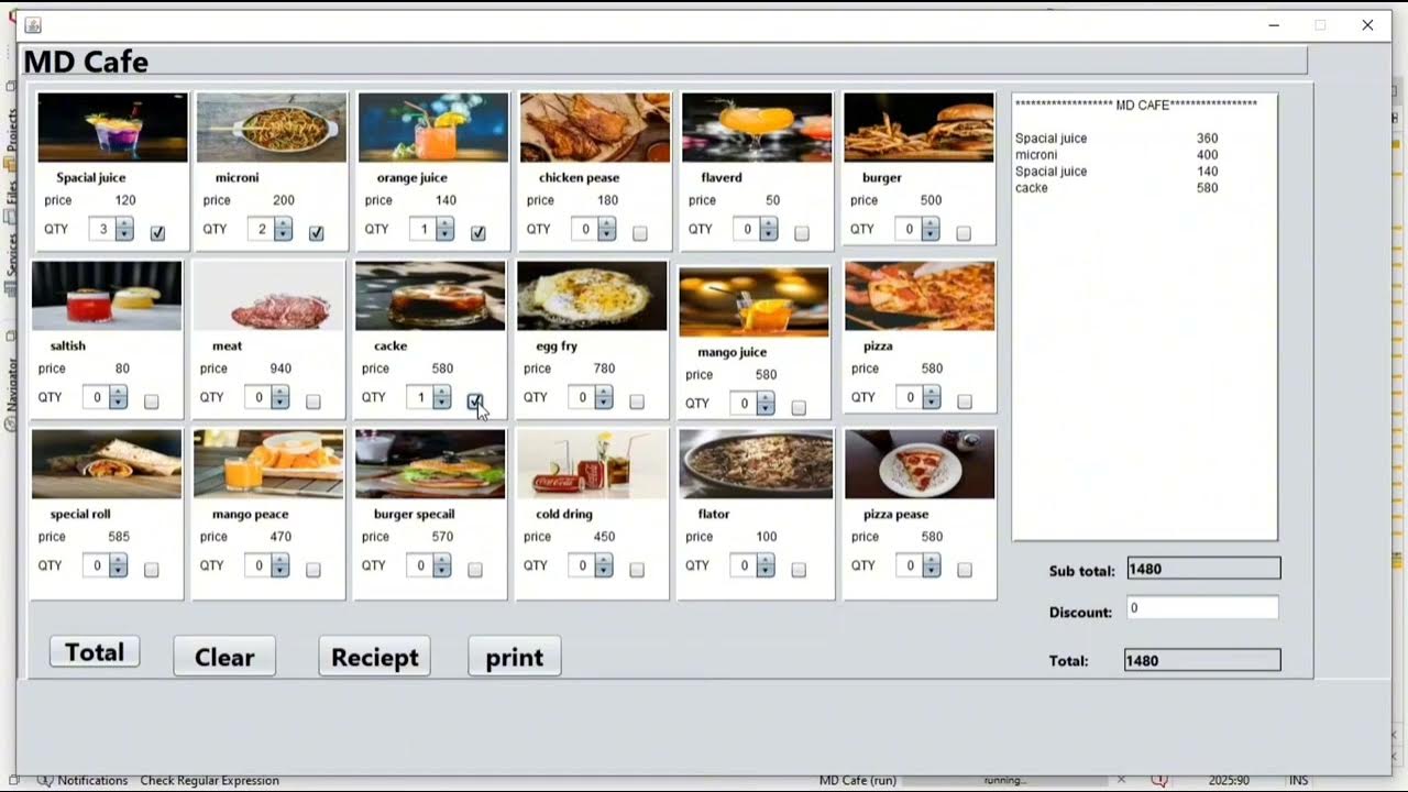 Cafe management system in java netbeans #java #netbeans #foryou # ...