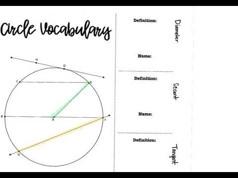IM2 NOTES Circle Vocabulary (Part 1) - Page 25 - YouTube