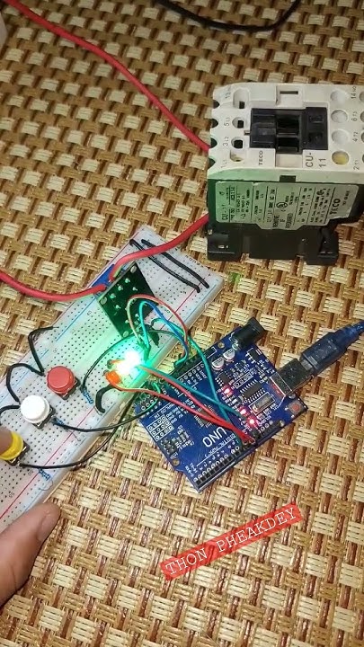 Arduino control Contactor - YouTube