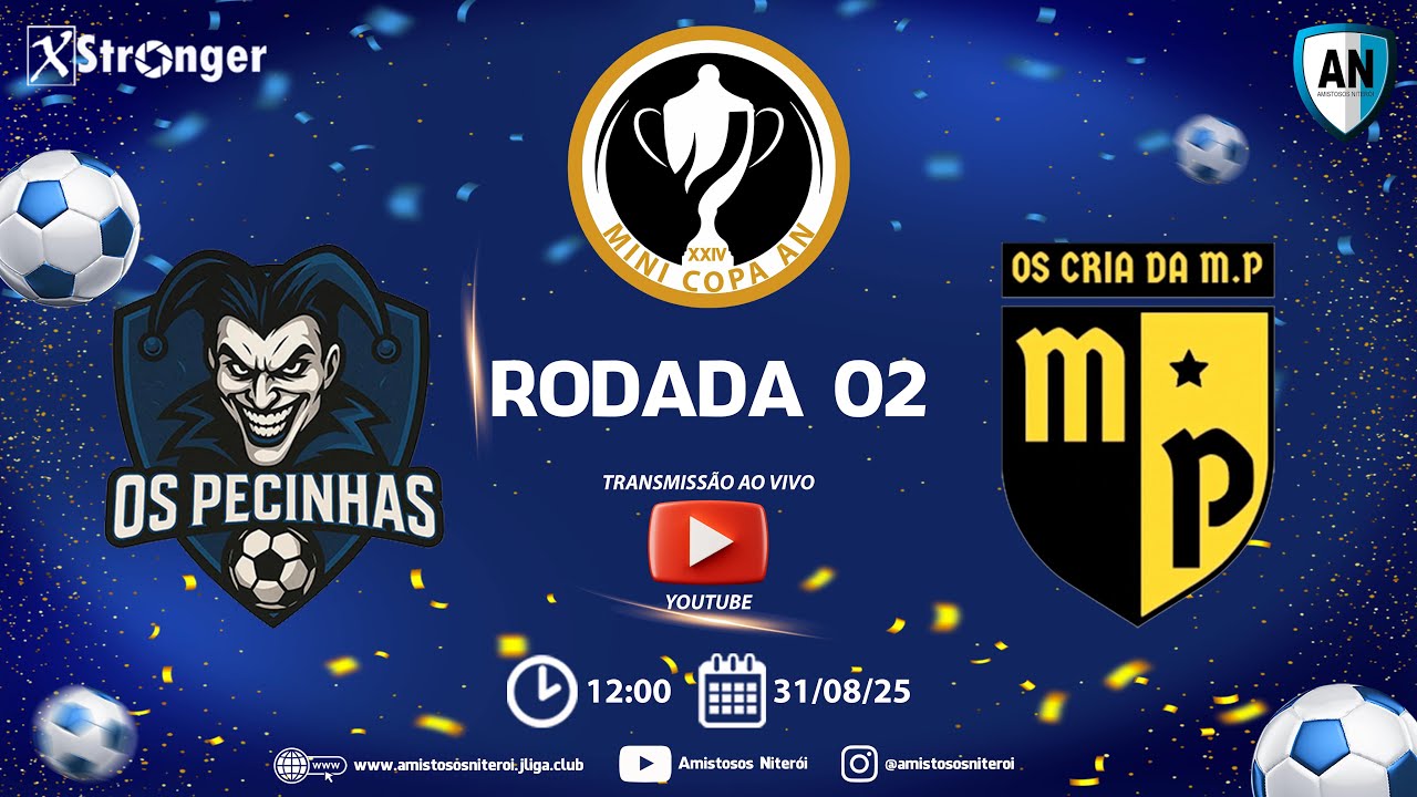MINI COPA XXIV | OS PECINHAS X OS CRIA DA M.P. | RODADA 02 - YouTube