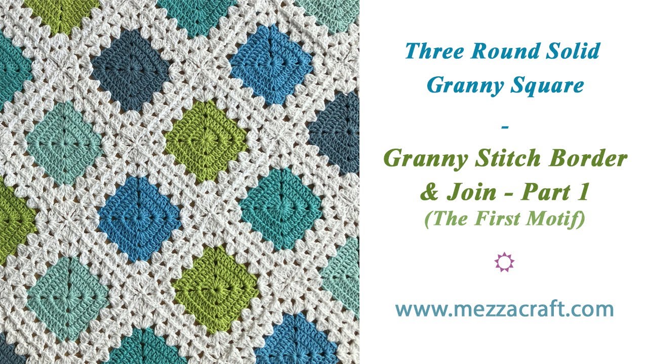 Two Row Granny Stitch Border - Part 1 - For the Three Round Solid ...