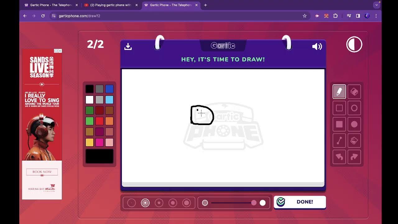 Playing gartic phone with my friends - YouTube