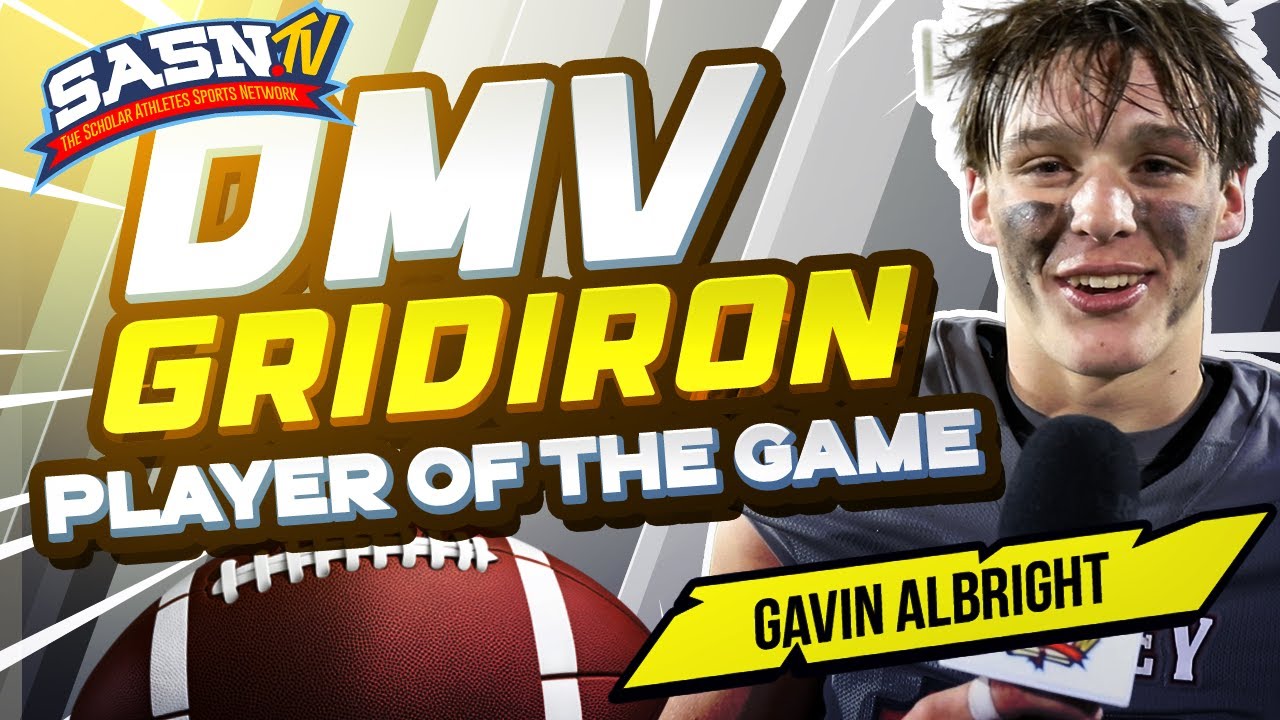 DMV Gridiron Interviews MIAA Champion Running Back Gavin Albright - YouTube