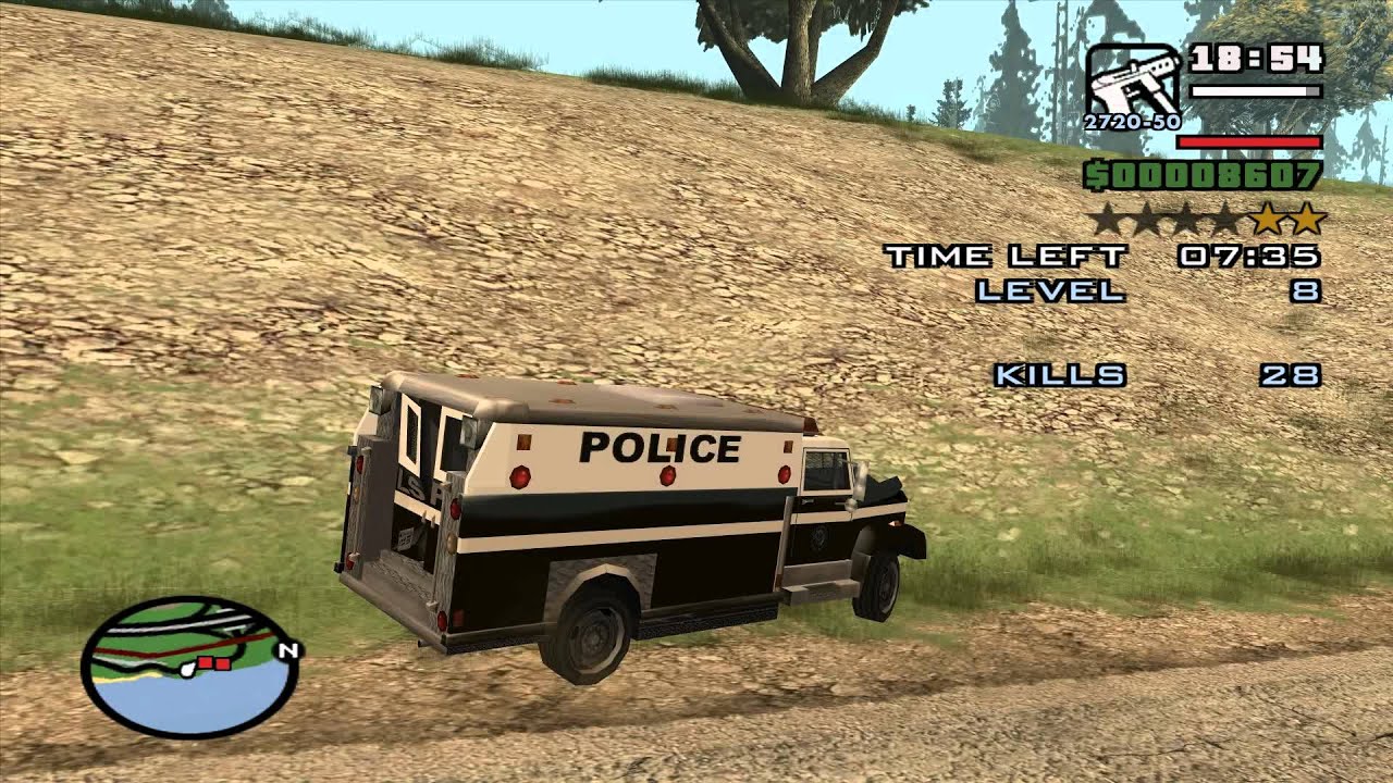 GTA San Andreas Vigilante Mission - using an Enforcer - YouTube