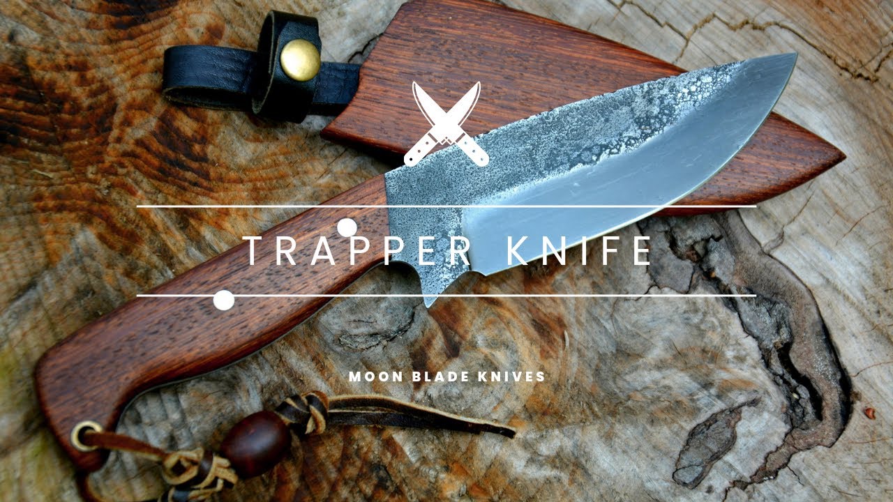 Custom Trapper Knife - by Moon Blade - YouTube