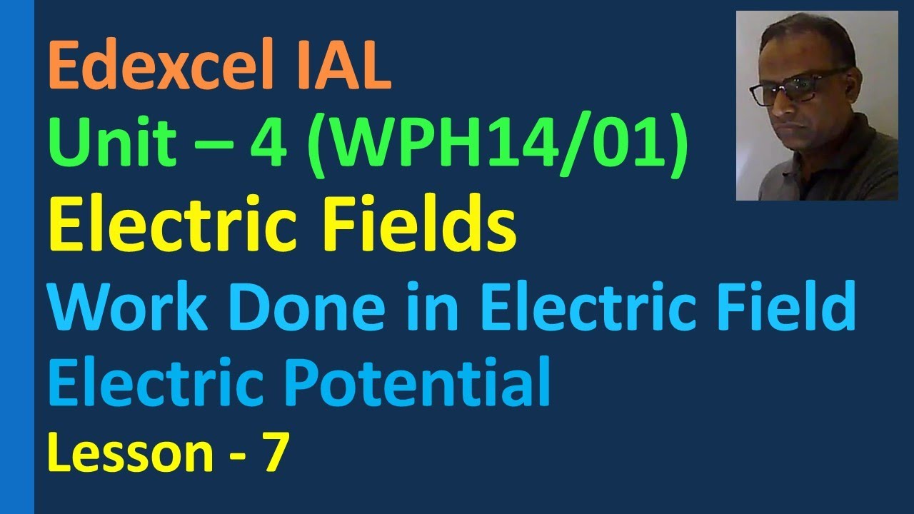 Electric Potential Energy in Electric Field Work done Lesson on Edexcel ...
