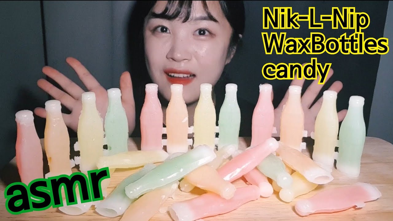 Asmr Nik L Nip Wax Bottles Candy キャンデー 소리 대박 닉클립 왁스병캔디 리얼사운드 먹방 Real