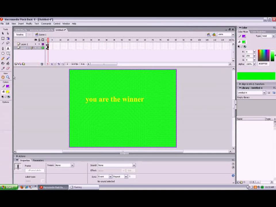 How to make a Flashy Advertisement using Macromedia Flash - YouTube